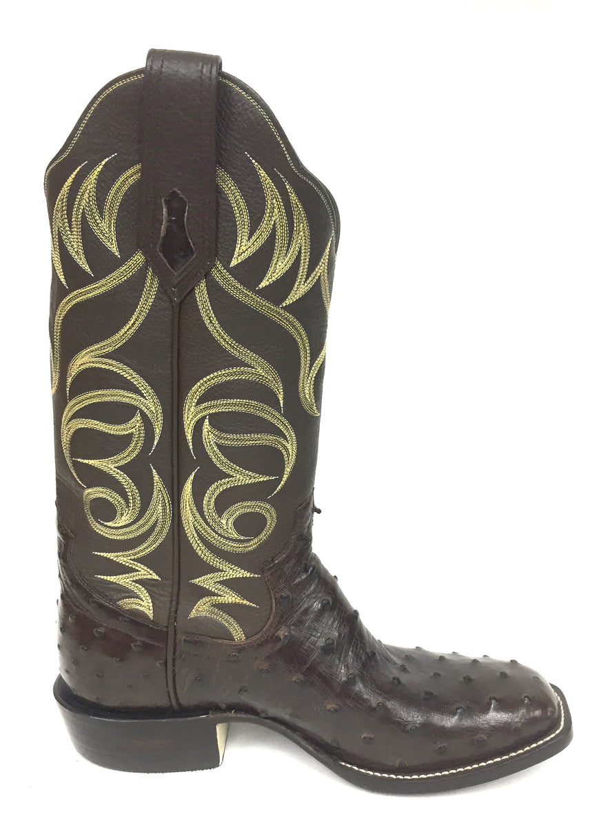 Full Quill Nicotine CC Ostrich Boots – David's Western Wear
